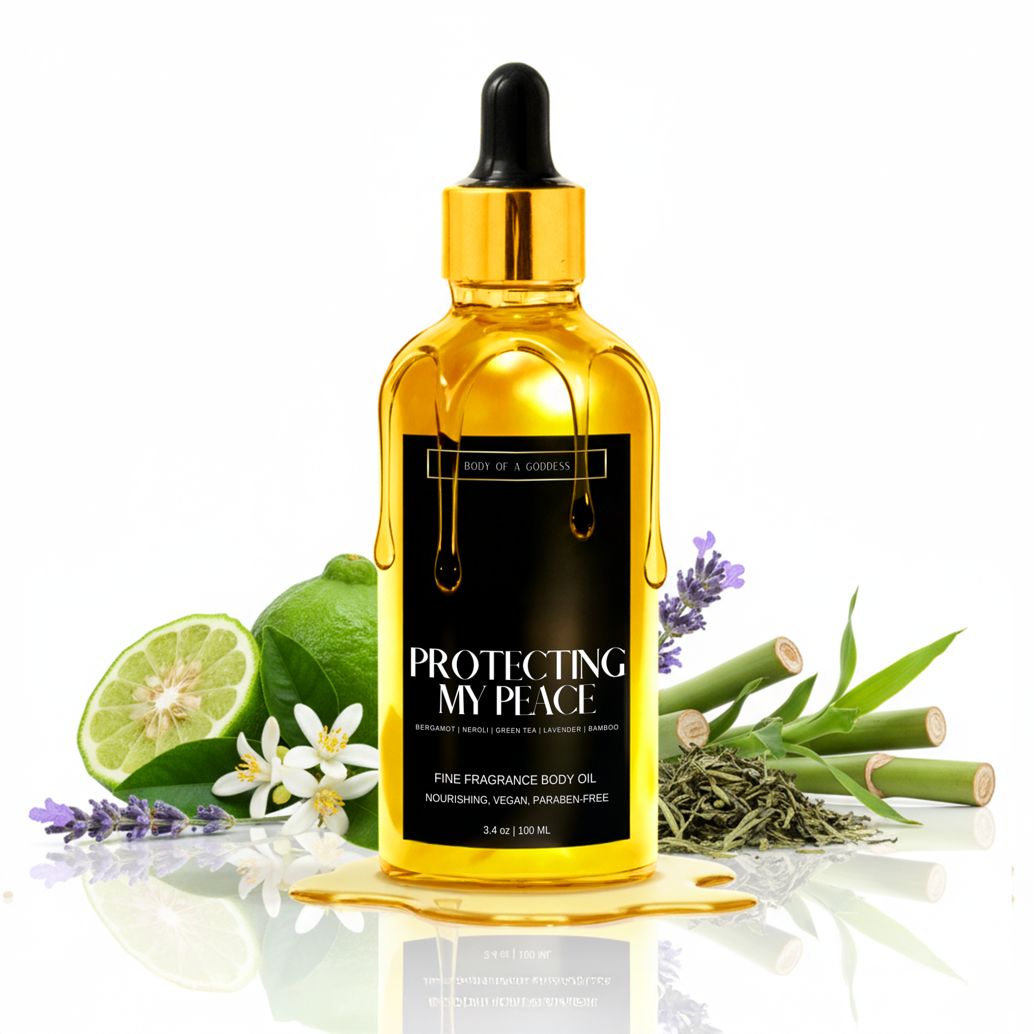 PROTECTING MY PEACE BODY OIL – Body of a Goddess